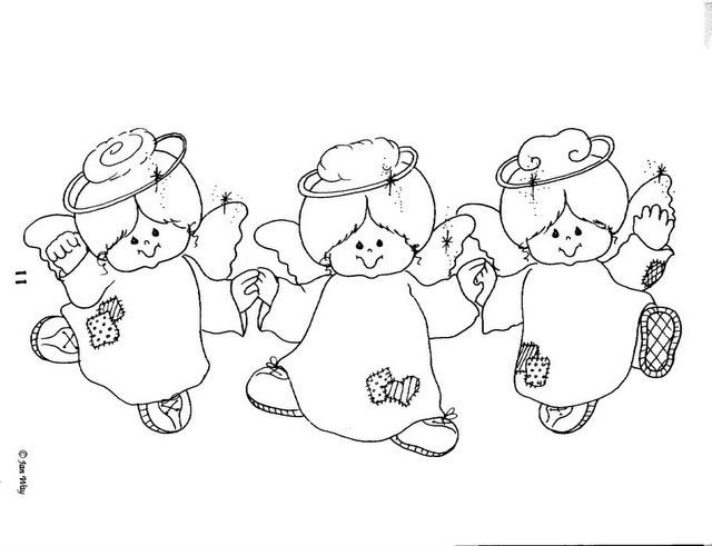 COLOREAR DIBUJOS DE ANGELES